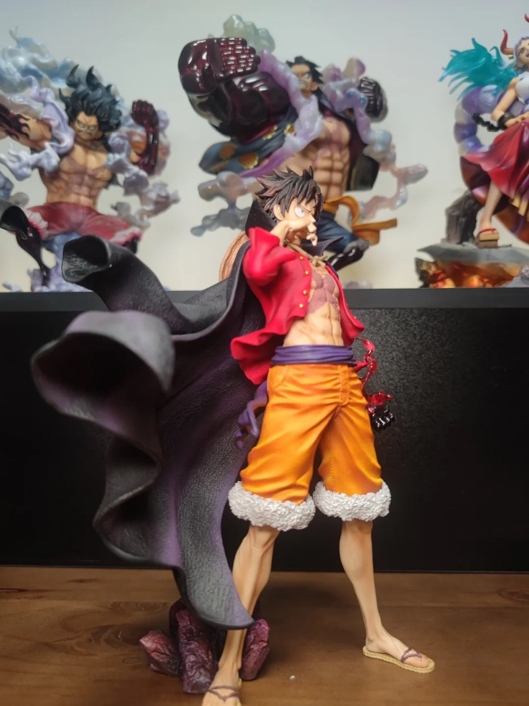One Piece Luffy Pirate King Red Jacket Action Figure – 17 Cm ( With Bo ...